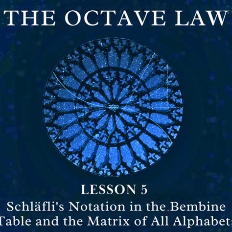 Lesson 5 Schläflis Notation In The Bembine Table And The Matrix Of All Alphabets Michele