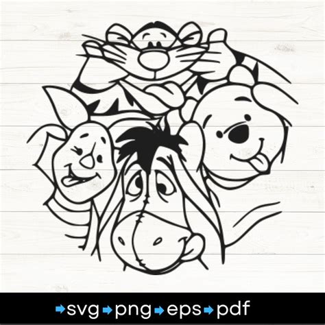 Winnie The Pooh Stickers Etsy