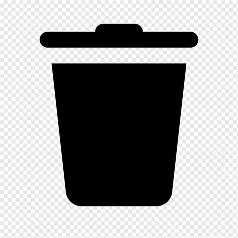 휴지통 Ios 글리프 아이콘 Png Pngwing