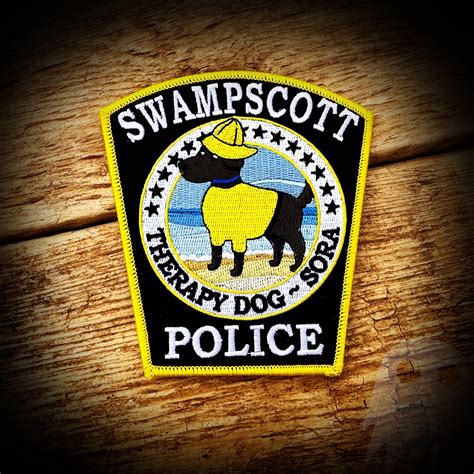 Swampscott Ma Pd Therapy Dog Patch Authentic Ghost Patch