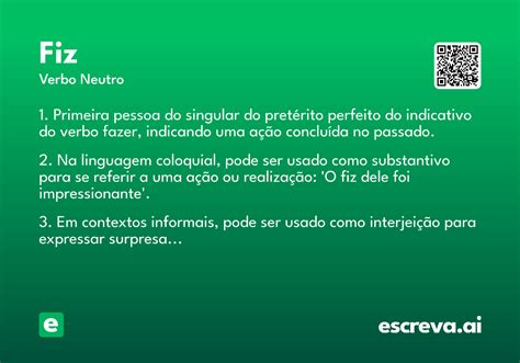 Fiz Significado E Sinônimo Escrevaai