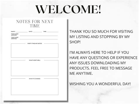 Printable Party Planner Checklist The Perfect Party Planner Party