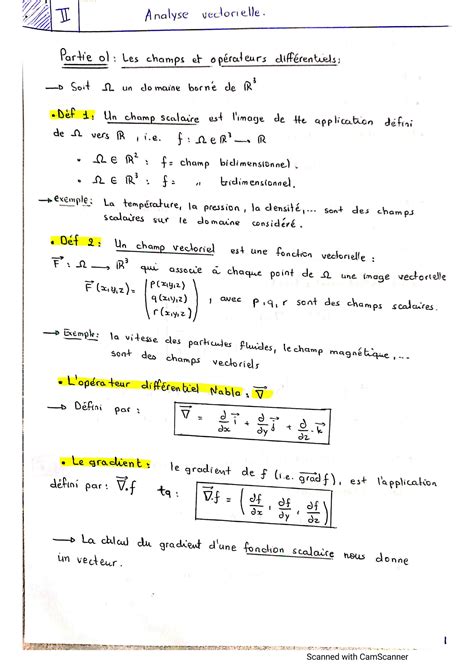 Solution Analyse Vectorielle 1 Studypool