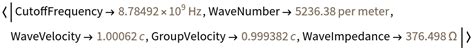 Circularwaveguideproperties Wolfram Function Repository