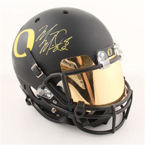 Marcus Mariota Signed Oregon Ducks Full Size Helmet With Visor Mariota