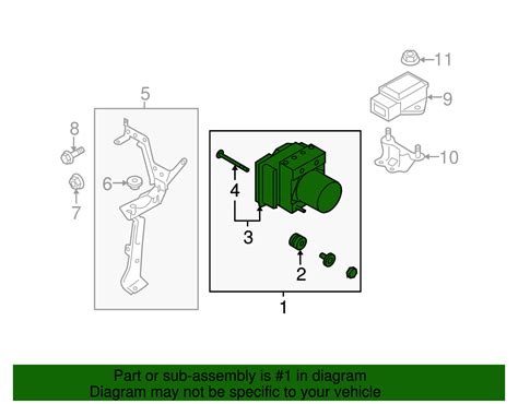 2017 Subaru Forester Abs Pump Assembly 27596sg231 Subaru Parts Store
