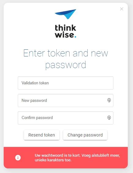 Universal Gui Password Strength When Resetting Password Thinkwise