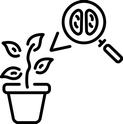 A Line Style Icon Showing Leaf Cell 67917329 Vector Art At Vecteezy