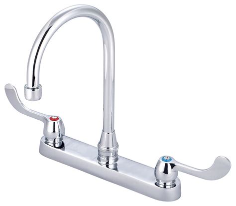 Central Brass Two Handle Cast Brass Kitchen Faucet Contemporary
