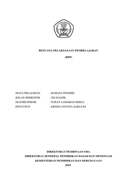 Rpp Application Letter Pdf