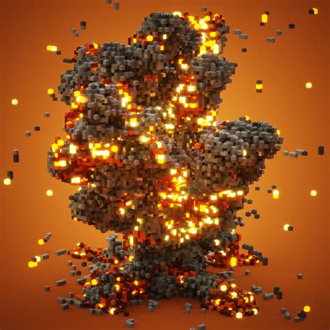 Artstation Lego Explosion Test
