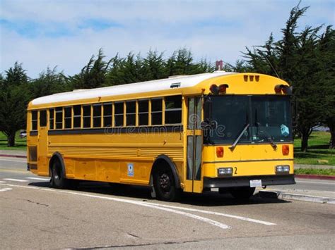 Yellow Bus Stock Image Image Of Signal High Horizontal 10780725