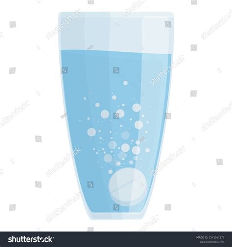 Fizzy Effervescent Tablet Icon Cartoon Vector Stock Vector Royalty
