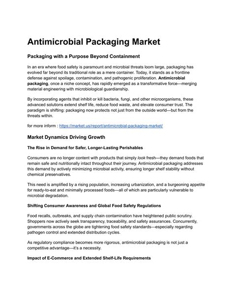 Ppt Antimicrobial Packaging Market Powerpoint Presentation Free Download Id14299428
