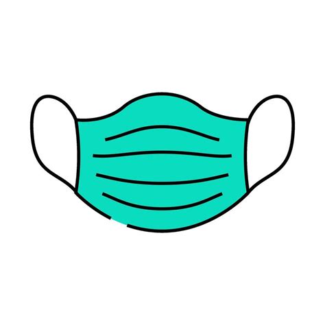 Surgical Mask Ppe Protective Equipment Icon Color Illustration 49829996