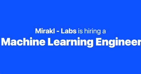 Machine Learning Engineer At Mirakl Labs