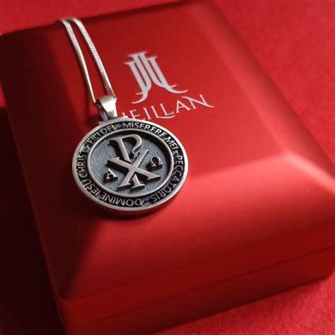 Chi Rho Necklace Pendant Chi Rho Xp Necklace Christian Jewelry
