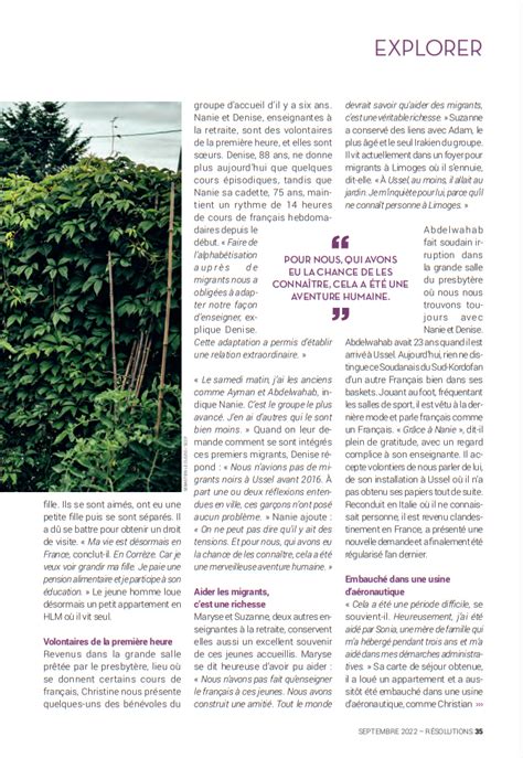 Ussel Terre Daccueil Délégation Du Limousin Du Secours Catholique