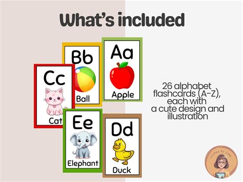 Colorful Abc Flashcards Digital Download Alphabet Flash Cards