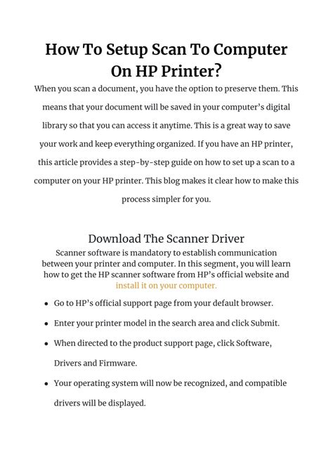 PPT How To Setup Scan To Computer On HP Printer PowerPoint Presentation ID