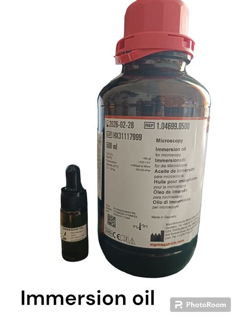Microscopy Immersion Oil 10ml 1 ขวด Th