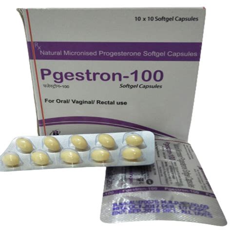 Pgestron 100 Natural Micronised Progestron Softgel Bionexa Organic