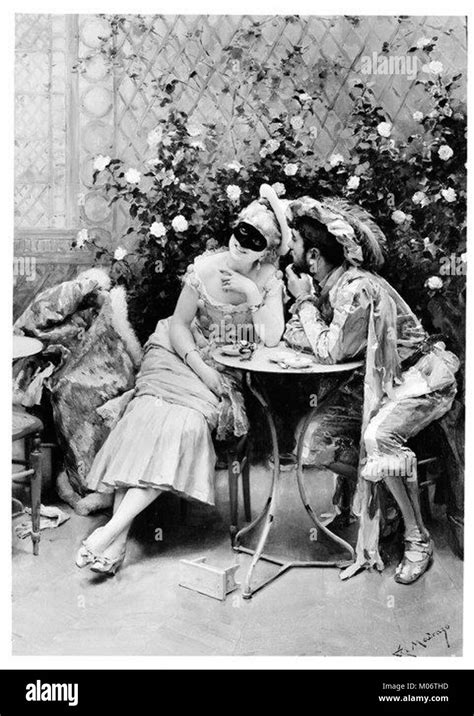 This Piece Titled Masqueraders Depicts Individuals In Elaborate