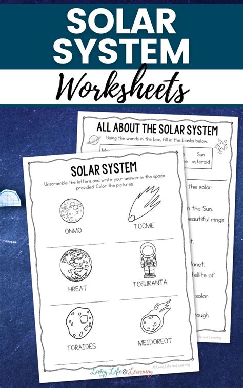 Worksheets Solar System Fun