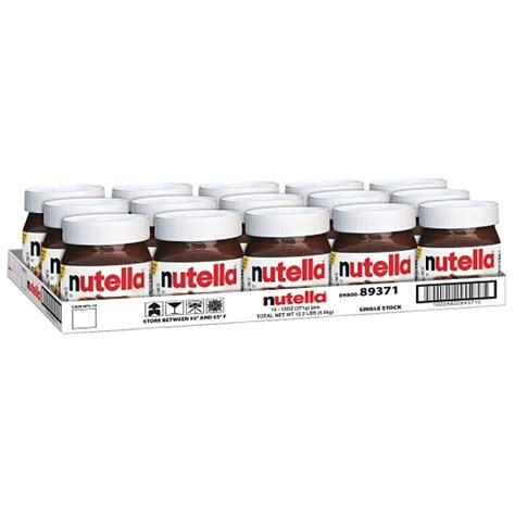 Nutella Hazelnut Spread Jar 13 Ounce 15 Per Case