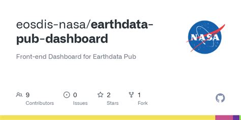 Github Eosdis Nasaearthdata Pub Dashboard Front End Dashboard For Earthdata Pub