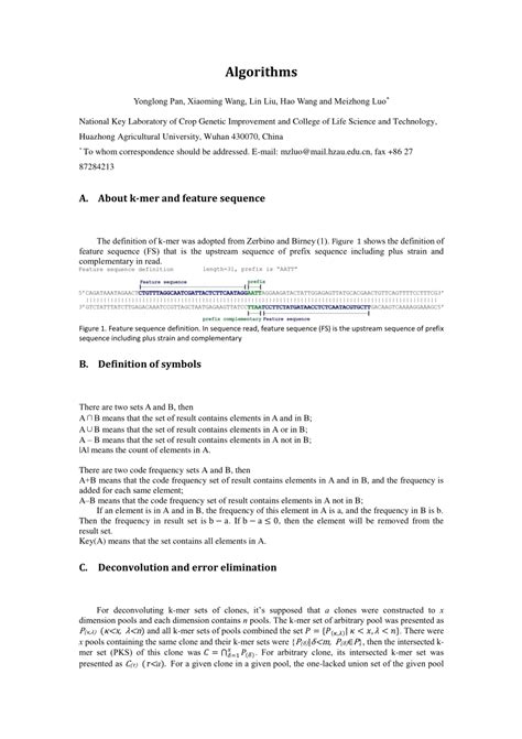 Pdf S1 Algorithms