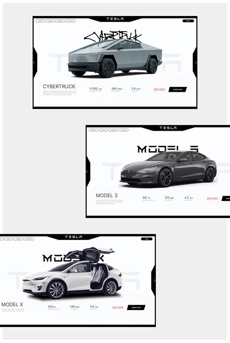 Tesla Modern Elegance In Motion Behance