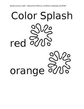 Color Splash By Latima Moore Tpt