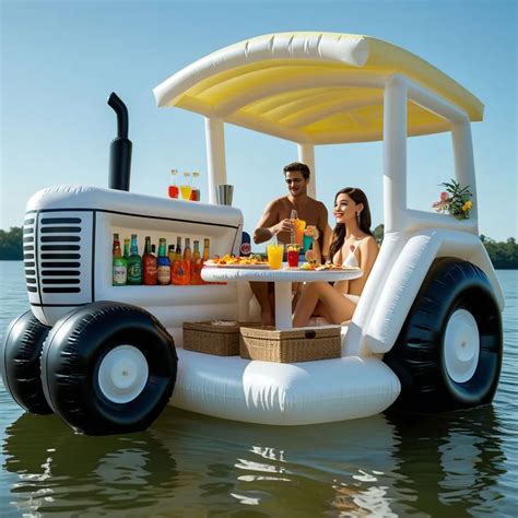 Giant Inflatable Tractor Lake Floats For Unforgettable Water Adventures