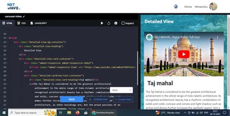 design carousel video using html css bootstrap himanshu singh posted