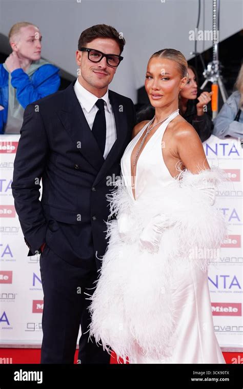 Luca Bish And Grace Jackson Arriving For The National Television Awards