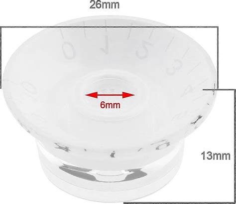 4pcs Guitar Control Knobs Volume Tone Speed Knobs 6mm Guitar Bass Top Hat Knobs For Electric