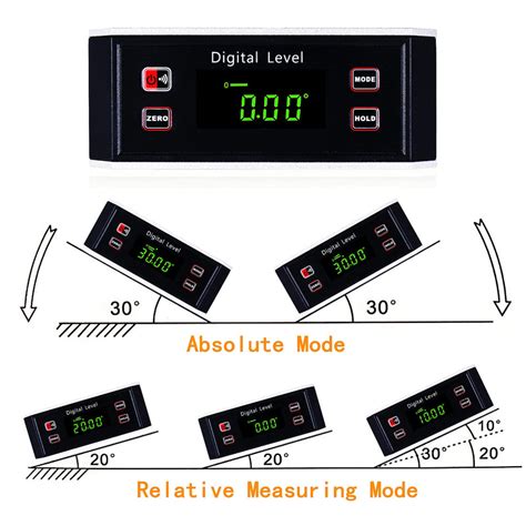 Inclinometer Digital Protractorlevelangle Finder And Gauge Tools Wi