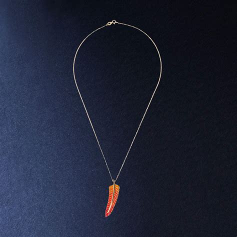 Basak Chain Necklace Orange Basak Baykal