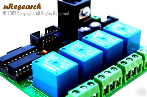 4 Ch Relay Card Basic Stamp Pic Atmel Picaxe