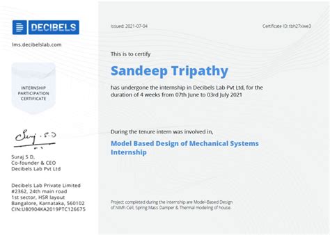 Sandeep Tripathy On Linkedin Learning Internship Engineering