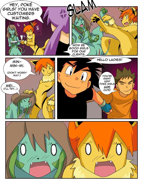 Rule 34 2boys 3girls Ash Ketchum Brock Pokemon Bulbasaur Comic