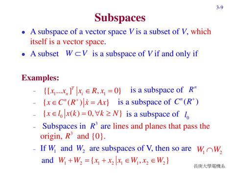 Ppt Chapter 3 Linear Algebra Review And Elementary Differential