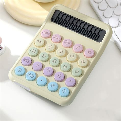 100fens Desk Cute Pink Calculator With Big Buttons Calculators Desktop
