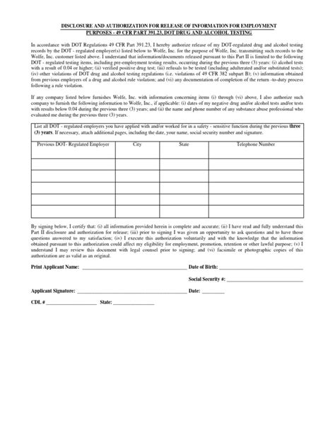 Dot Consumer Consent Form Pdf Law
