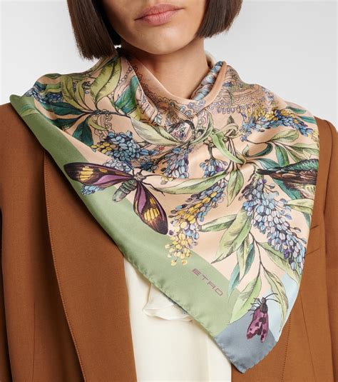 Norma Floral Silk Scarf In Multicoloured Etro Mytheresa