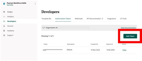 Auth Tokens For Authorization Credly Inc