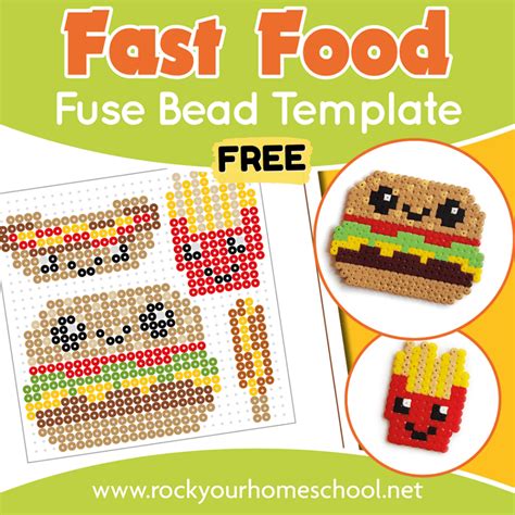 Small Perler Bead Food Mushroom Perler Beads 25 Patterns Diy