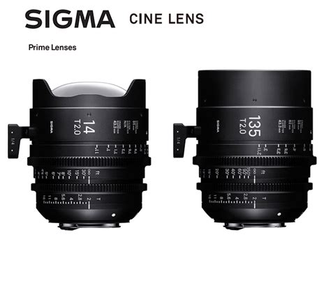 Sigma Unveils Two New Cine Prime Lenses 14mm T2 And 135mm T2 Camera