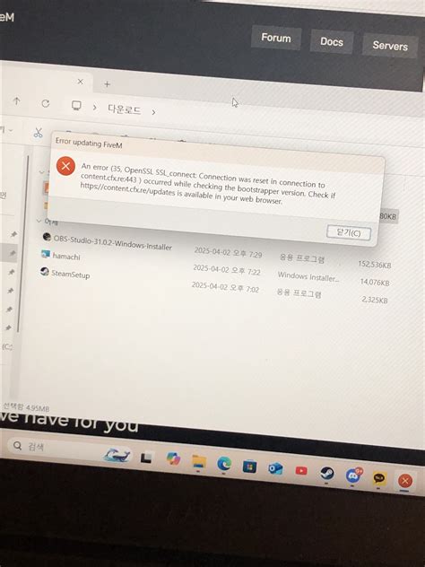 Error Updating Fivem Fivem Client Support Cfxre Community